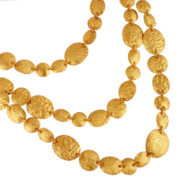 Odessa Gold Foil Layered Collar Necklace | Samantha DuPont